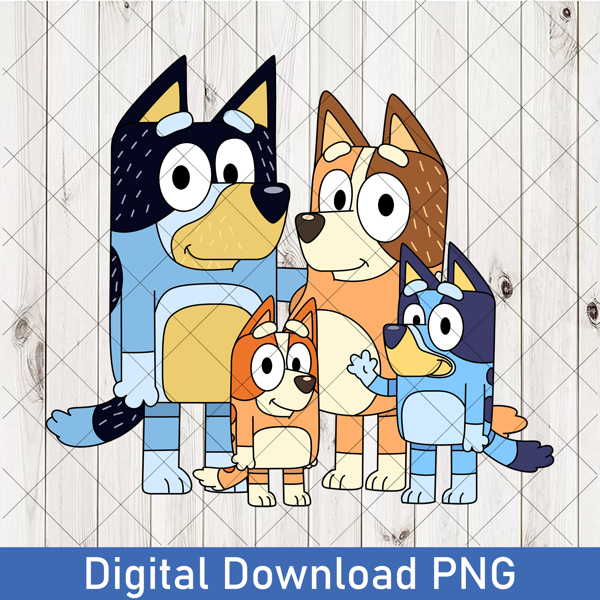 Retro Bluey Friends PNG, Bluey Friends PNG, Bluey Friends PN | Inspire ...