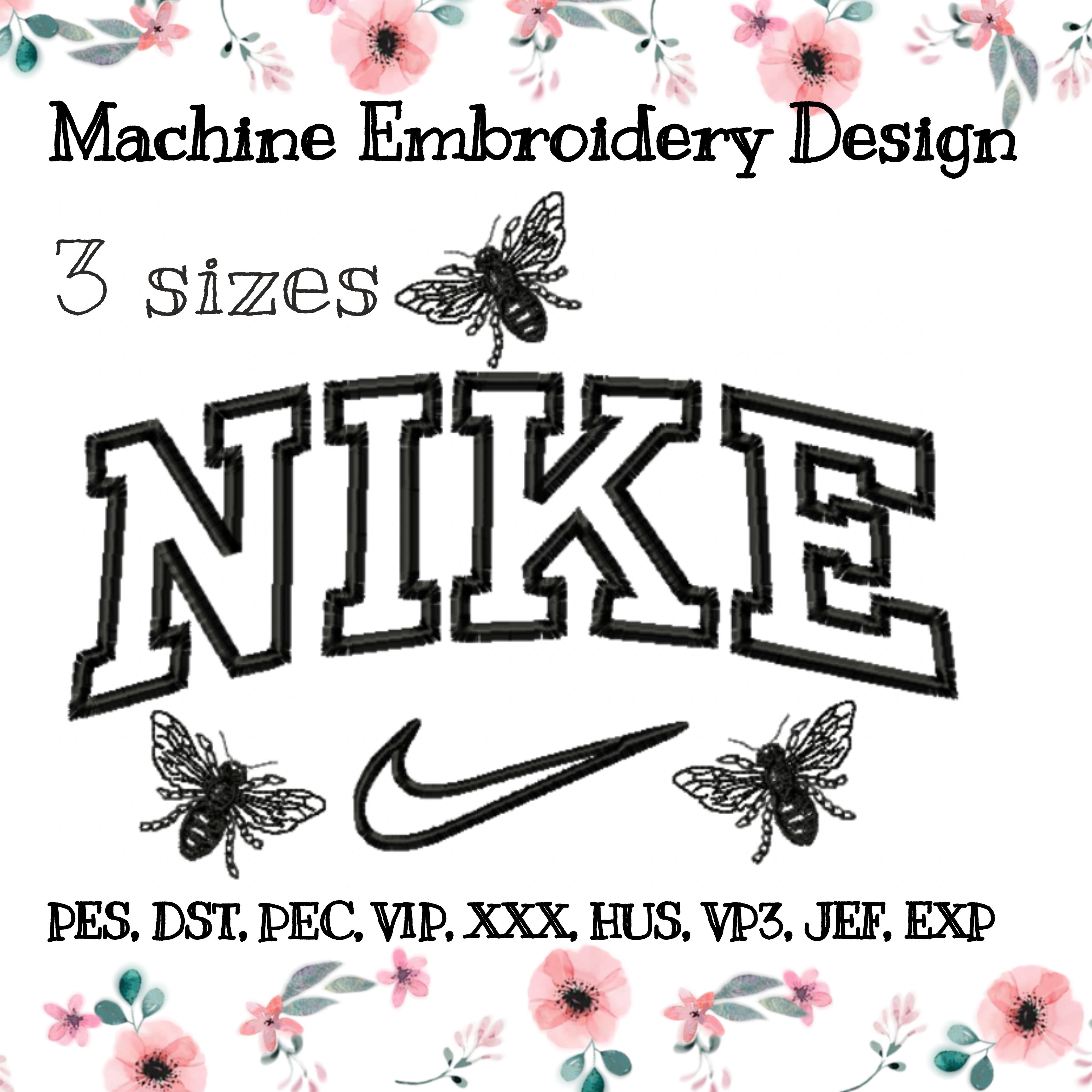 Nike bee embroidery design | Inspire Uplift