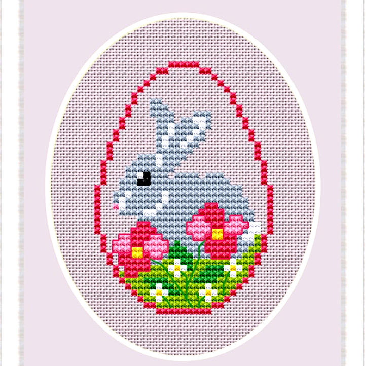 EASTER BUNNY Easter Egg Ornament cross stitch pattern PDF by | Inspire ...