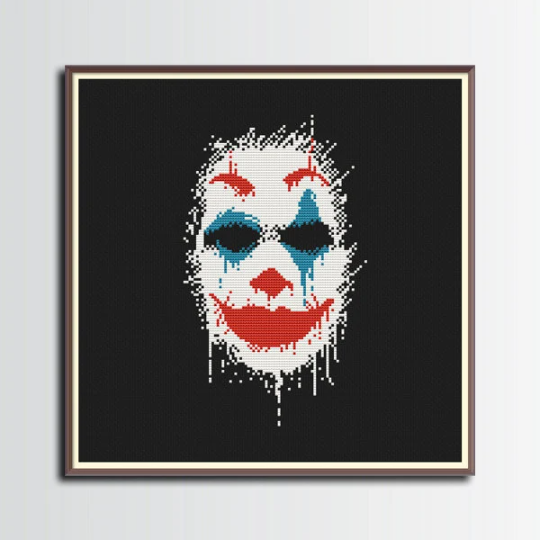 Joker Cross Stitch Pattern 3, DC Comics Cross Stitch, Digita | Inspire ...