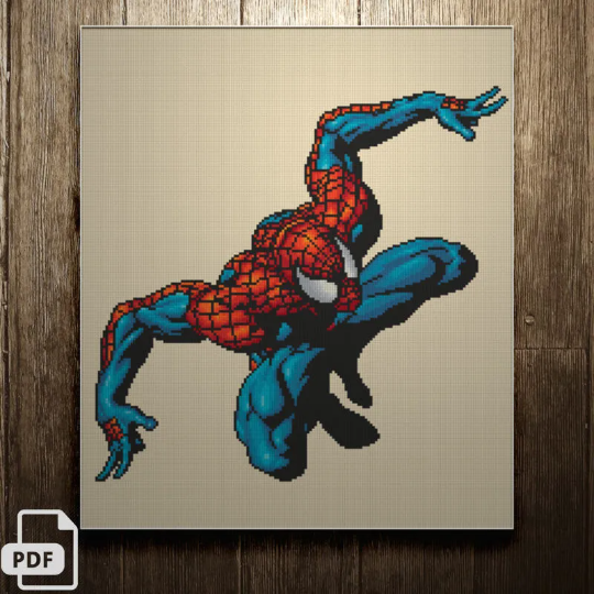 Spider-Man Cross Stitch Pattern, Marvel Comics Cross Stitch, - Inspire ...