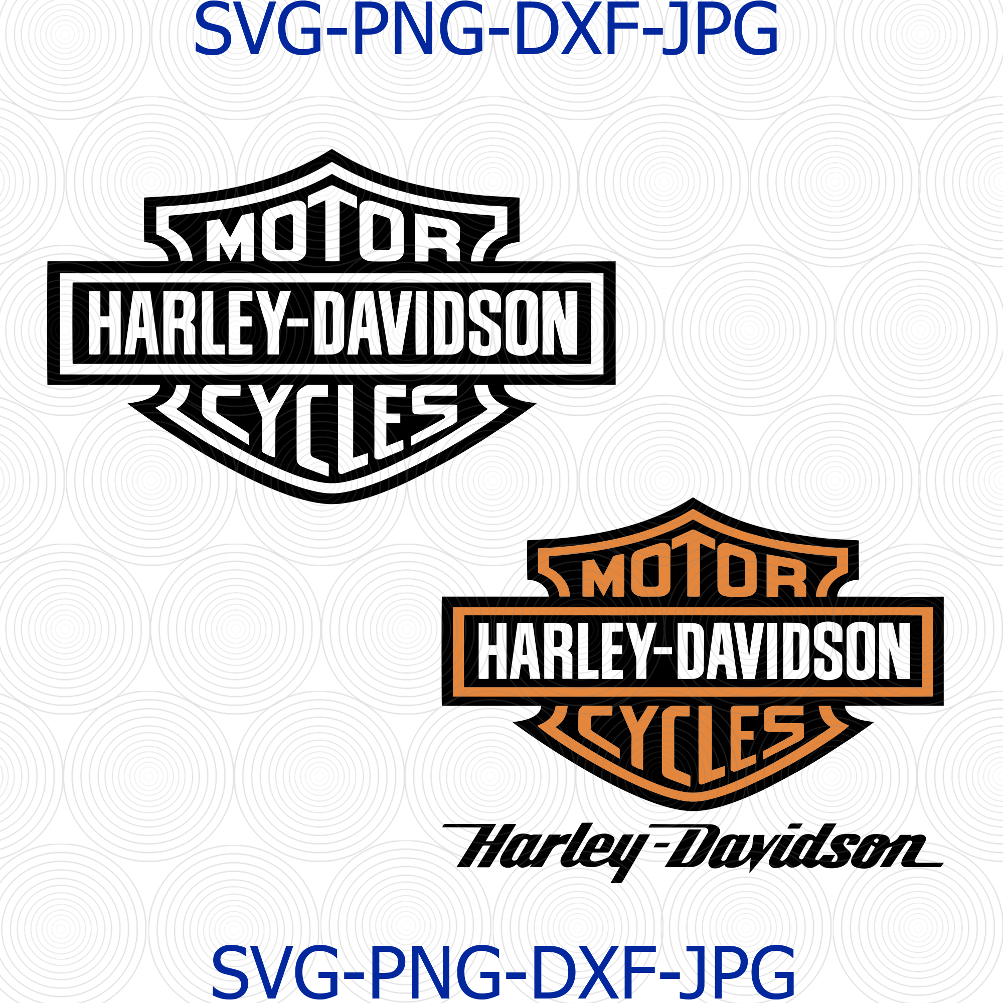 Unofficial Harley Davidson logo SVG, Custom Harley Davidson | Inspire ...