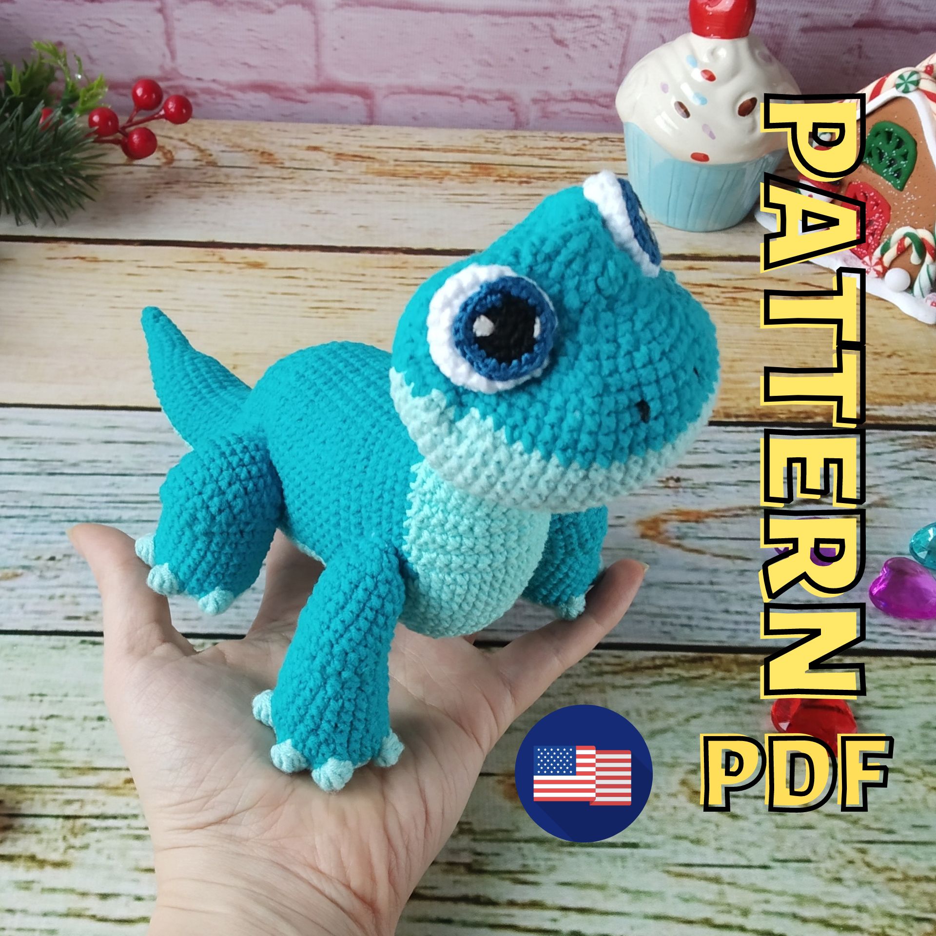 Bruni Salamander crochet pattern Elsa lizard amigurumi tutor | Inspire ...
