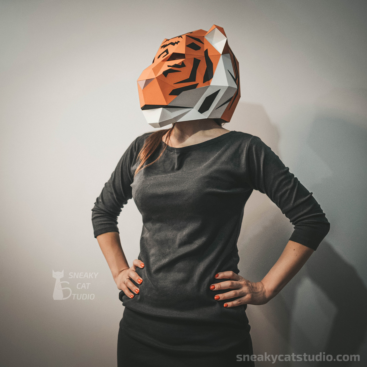 Tiger Mask - full head cosplay mask - 3D Papercraft template | Inspire ...