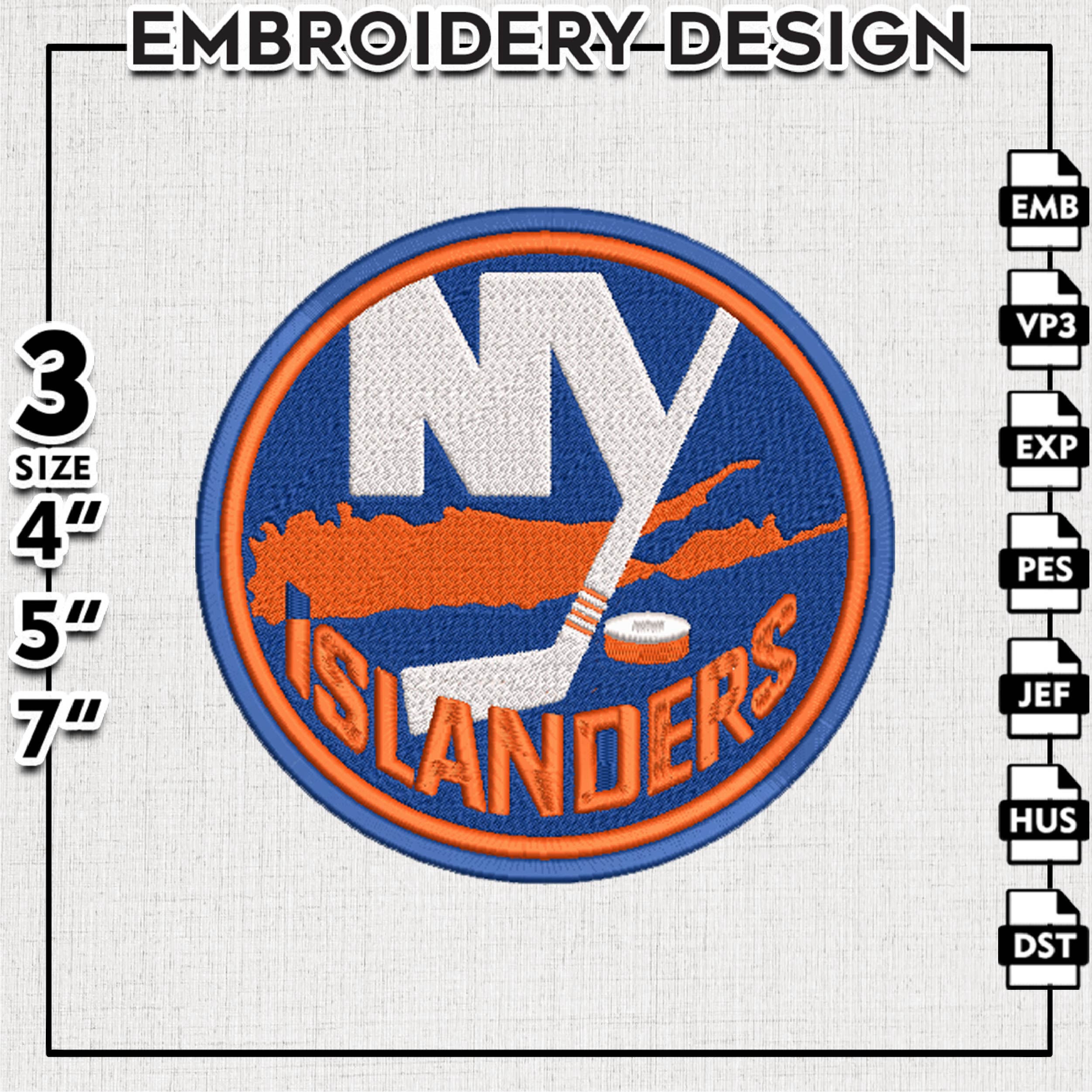 New York Islanders Embroidery file, NHL Embroidery Designs, - Inspire ...