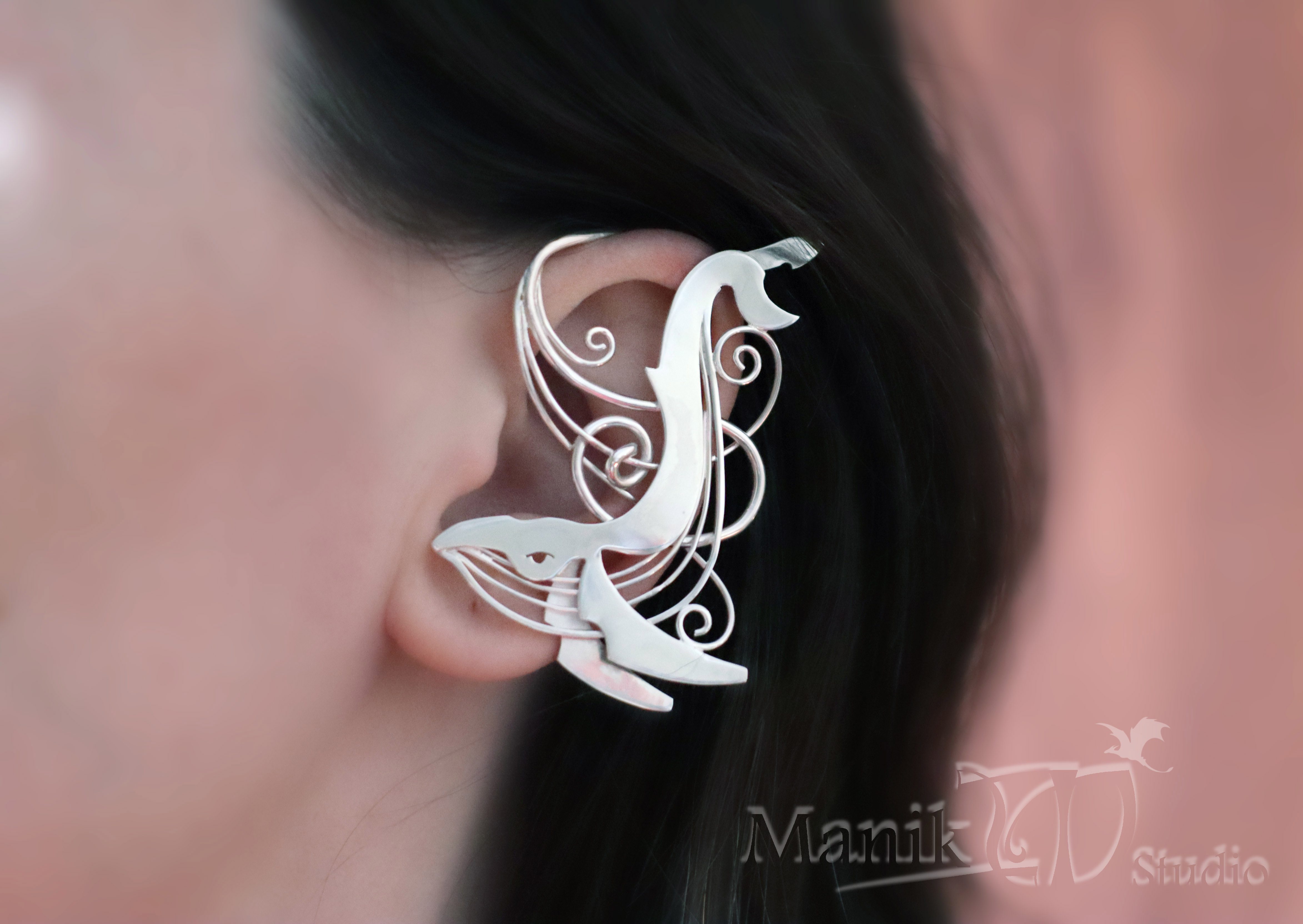 Ear Cuff Whale | Underwater world | themed decorations | Jew - Inspire ...