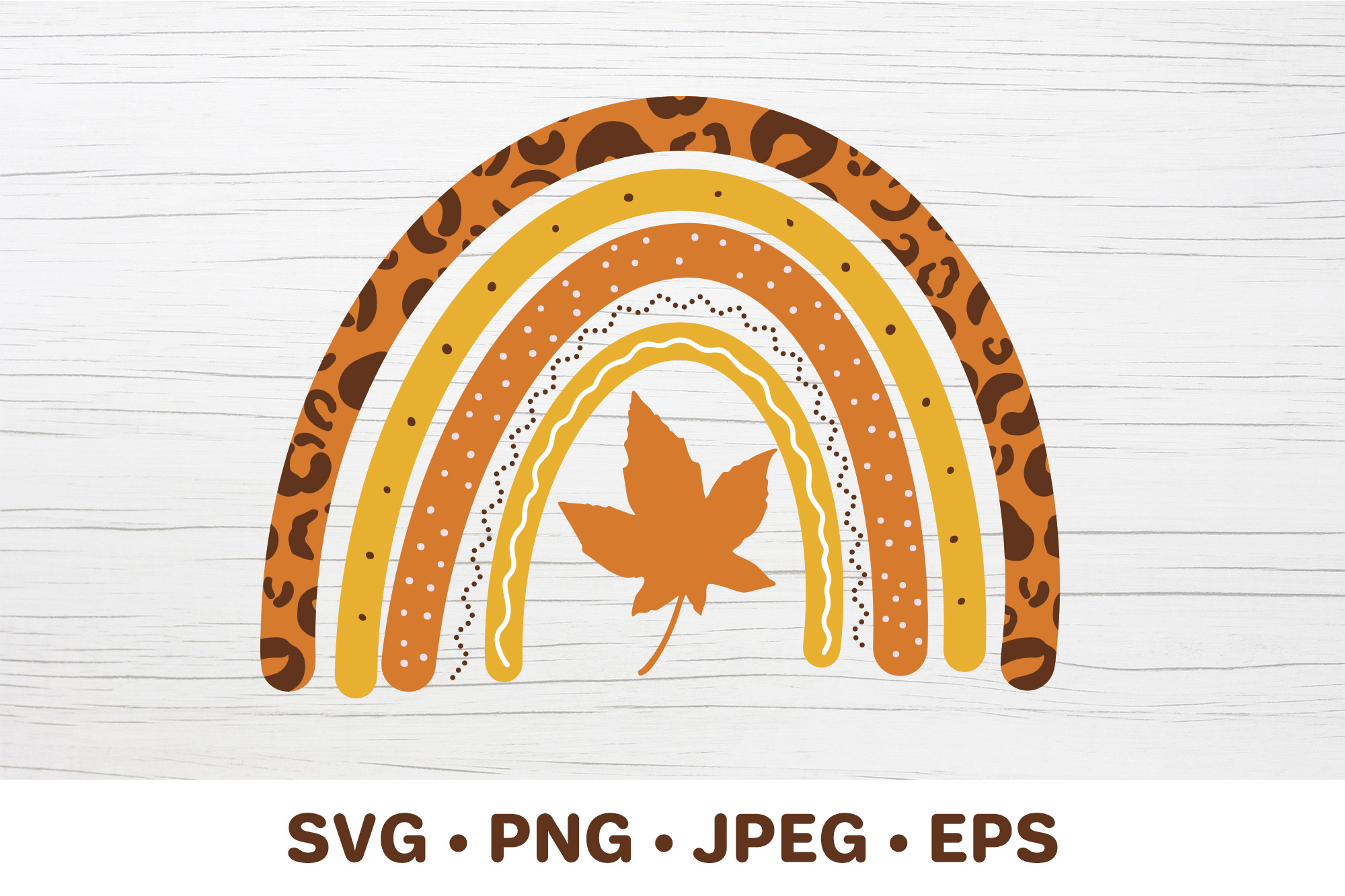 Fall rainbow. Cute autumn rainbow clipart. SVG cut file - Inspire Uplift