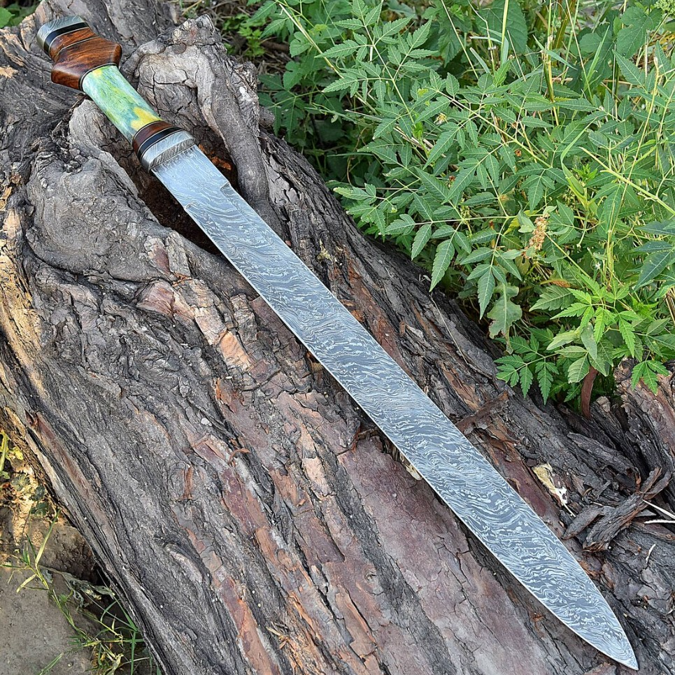 Medieval Roman Damascus Steel Gladiator Spatha Hand Forged - Inspire Uplift