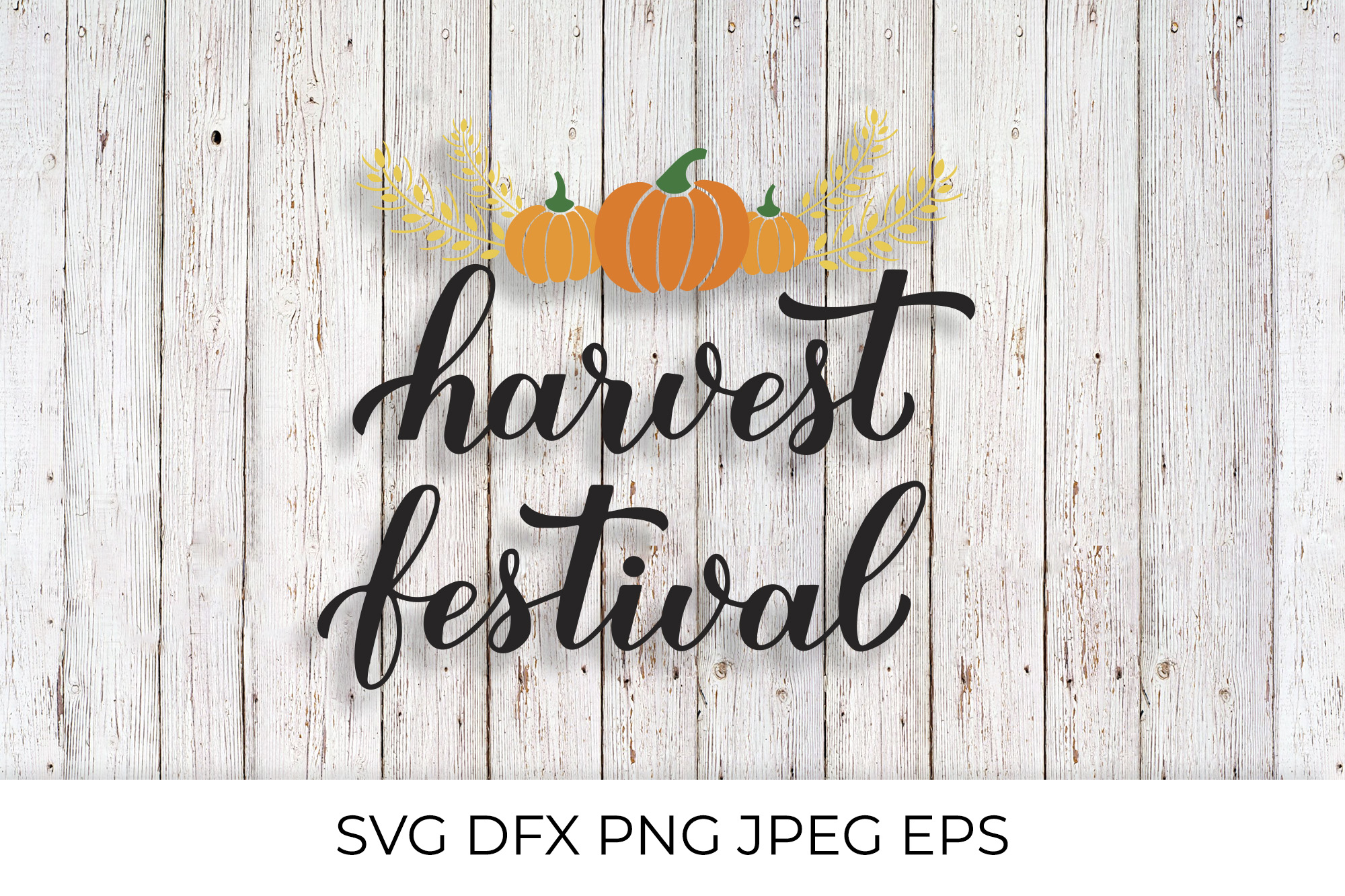 Harvest festival calligraphy lettering with hand drawn pumpk | Inspire ...