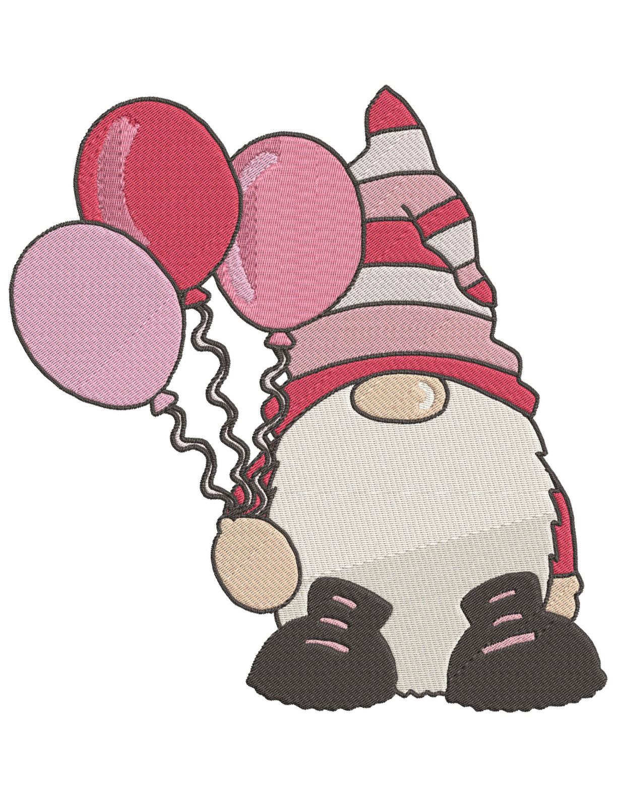 VALENTINE GNOME Embroidery Machine Design | Inspire Uplift
