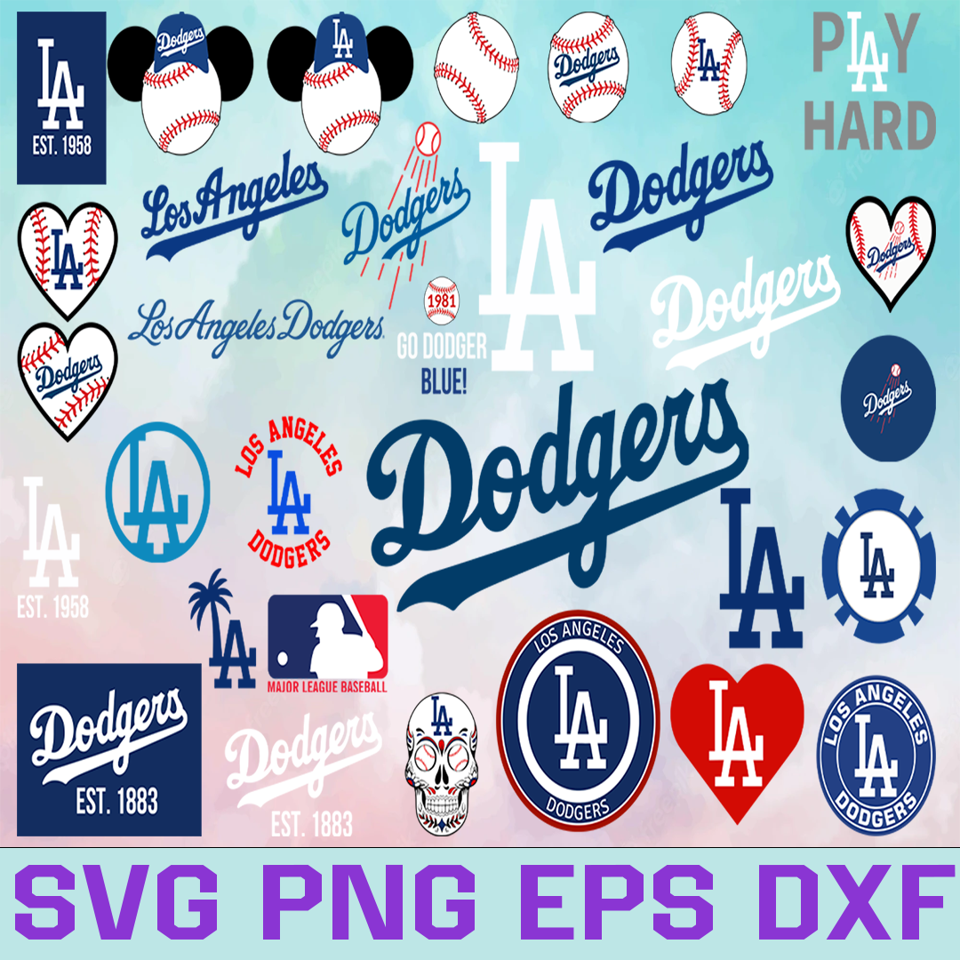 LA Dodgers Baseball Team SVG, LA Dodgers svg, MLB Team svg, | Inspire ...