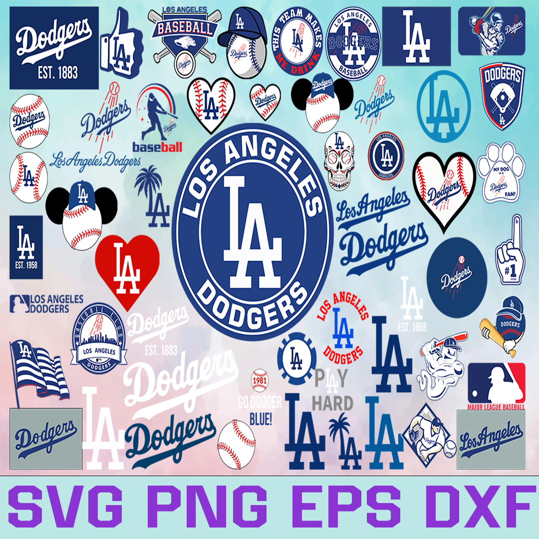 LA Dodgers Baseball Team SVG, LA Dodgers Svg, MLB Team svg, | Inspire ...