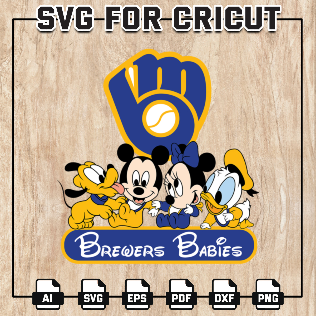 Brewers Babies MLB Svg, Milwaukee Brewers Svg, Disney MLB SV | Inspire ...