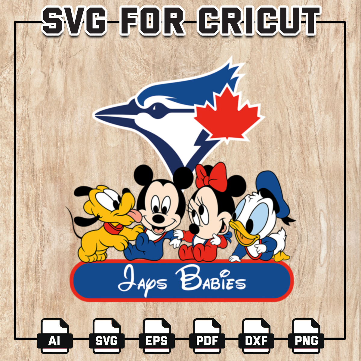 Jays Babies MLB Svg, Toronto Blue Jays Svg, Disney MLB SVG, - Inspire ...