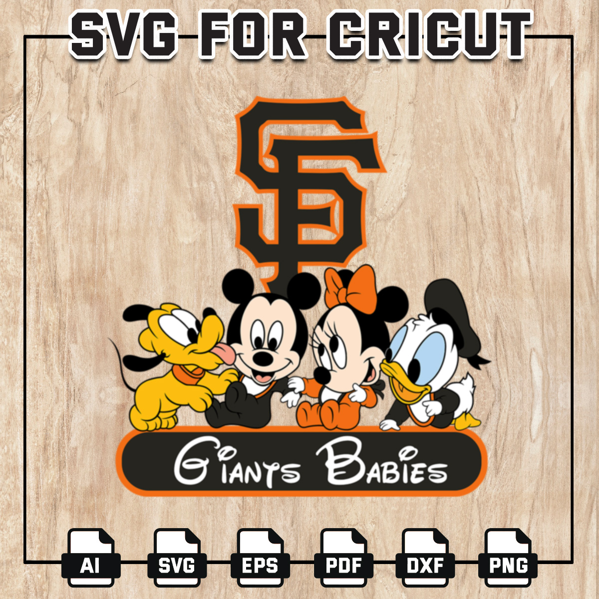 Giants Babies MLB Svg, San Francisco Giants Svg, Disney MLB - Inspire ...