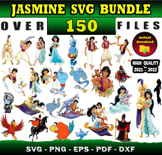 150 JASMINE MEGA SVG BUNDLE - Svg, png, dxf, eps, pdf files | Inspire ...