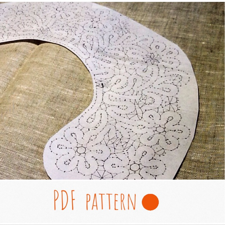Bobbin lace Collar pattern PDF pattern - Inspire Uplift