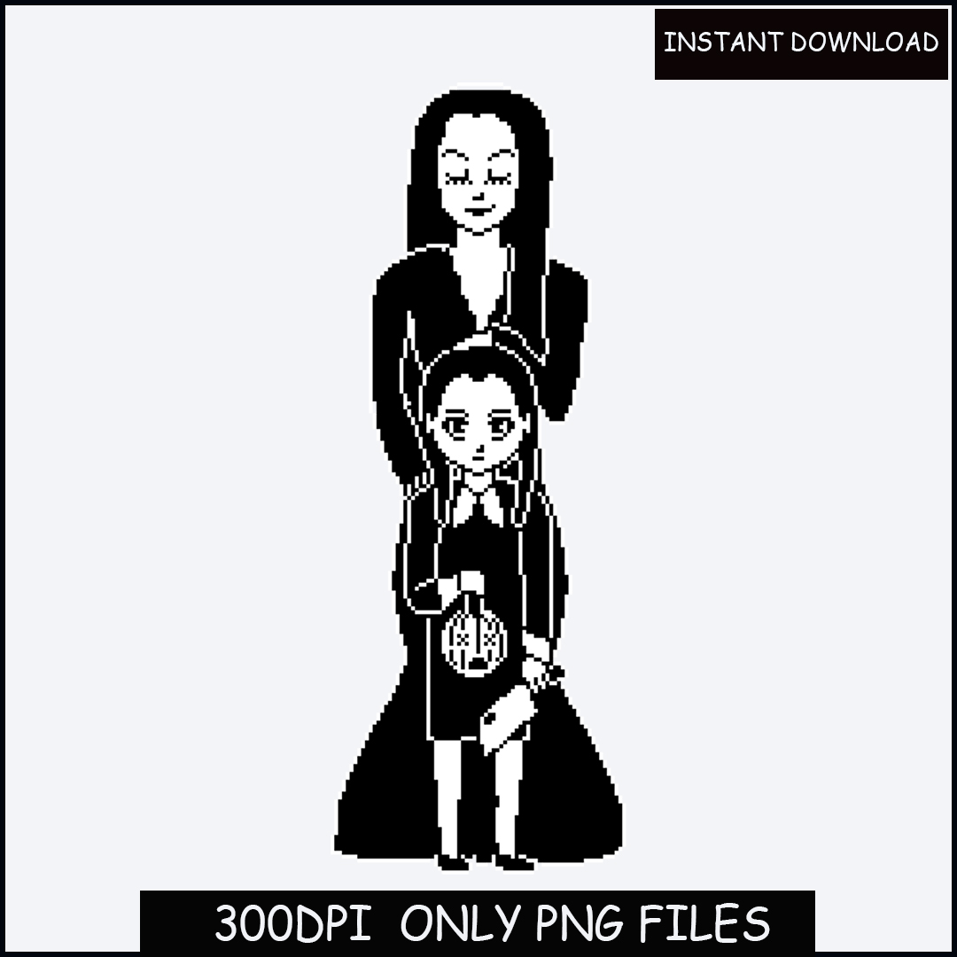 Wednesday Addams Gothic Cross Stitch Pattern,Addams Family, - Inspire ...
