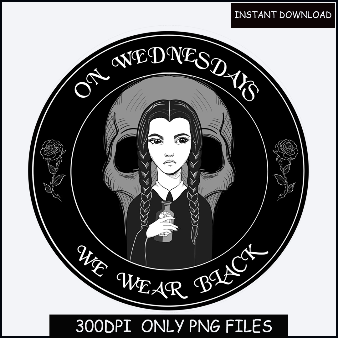 On Wednesdays We Wear Black,Wednesday Addams Sweatshirt,Wedn | Inspire ...