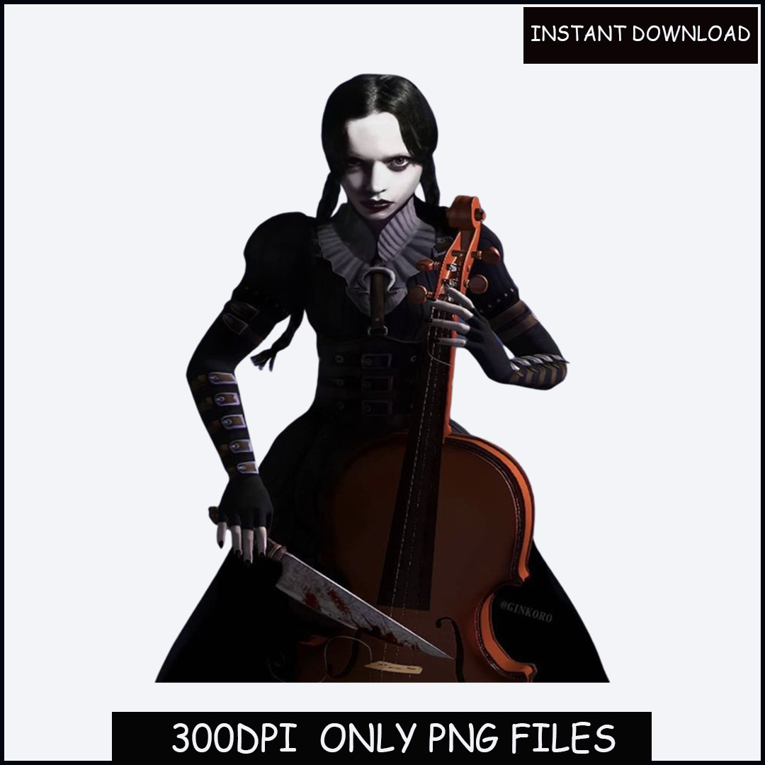 Wednesday Png, Layered Wednesday Png, Movie Character Png, P - Inspire ...