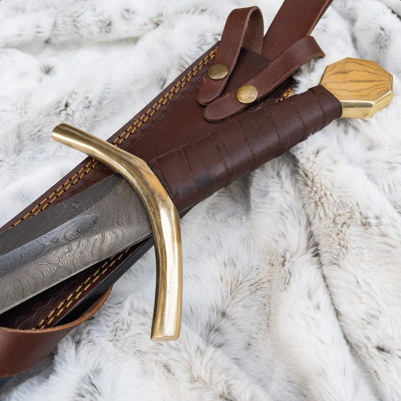 Einherjar Blade of Valhalla Damascus Steel Viking Long Sword | Inspire ...