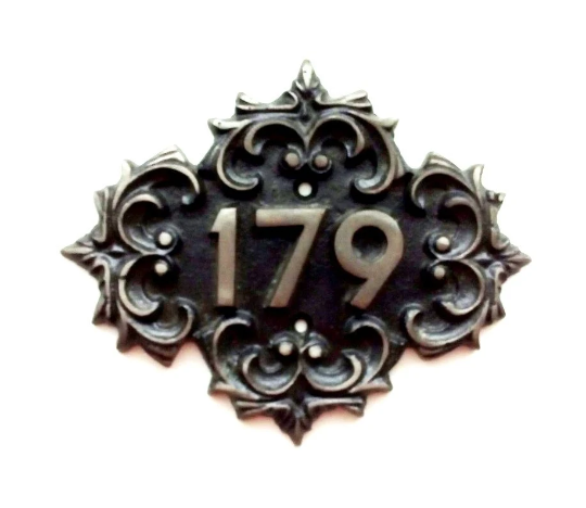 Soviet cast iron door number plaque 179 address sign old fas - Inspire ...