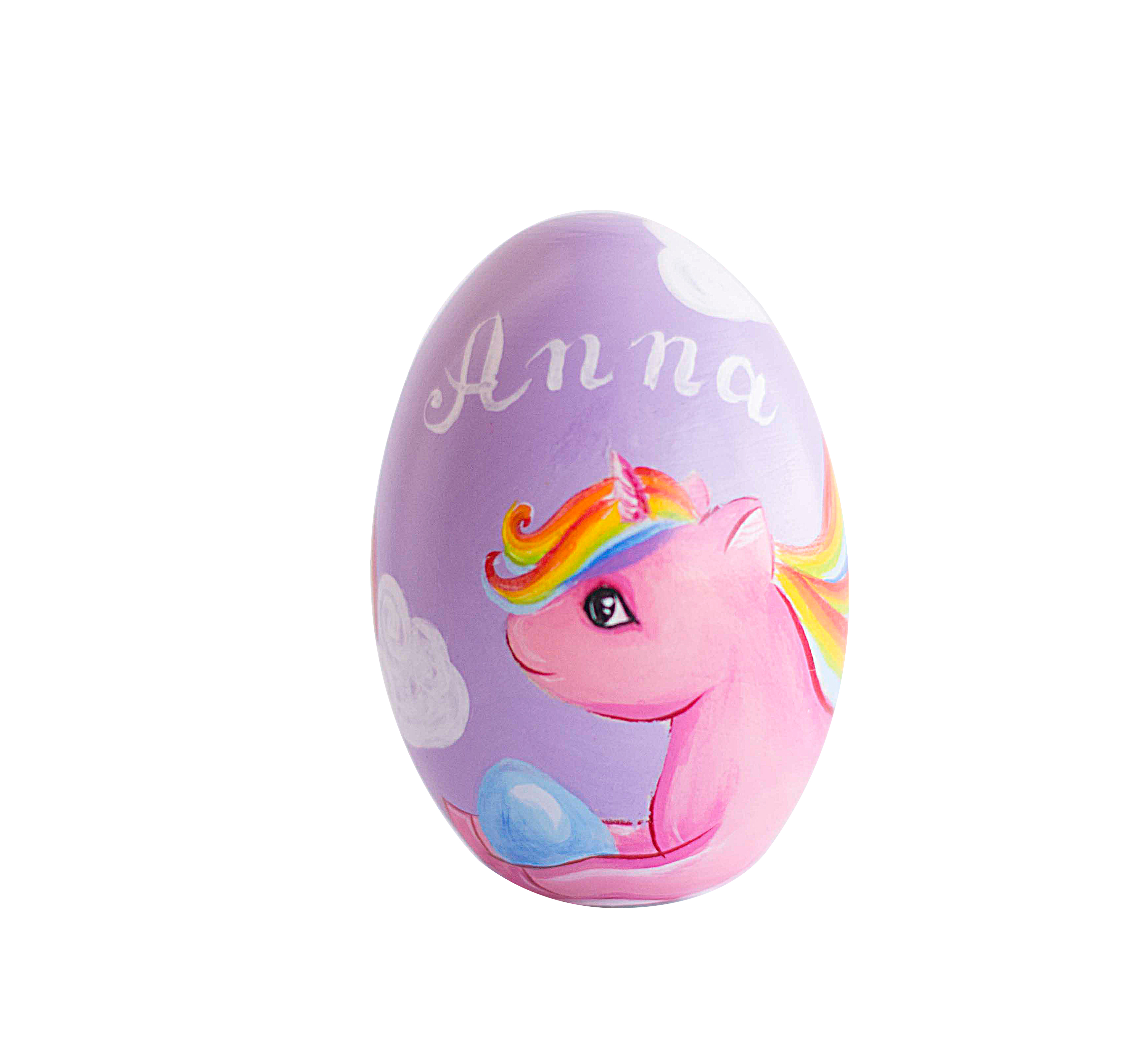 Personalized First Easter egg Handpainted eggs cute rainbow | Inspire ...