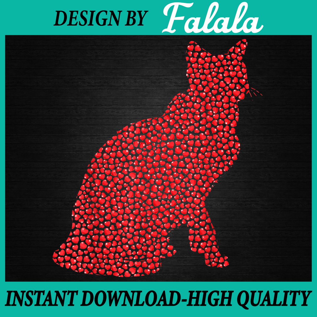 Siamese Cat Lover Png, Heart Shape Siamese Cat PNG Valentin - Inspire ...
