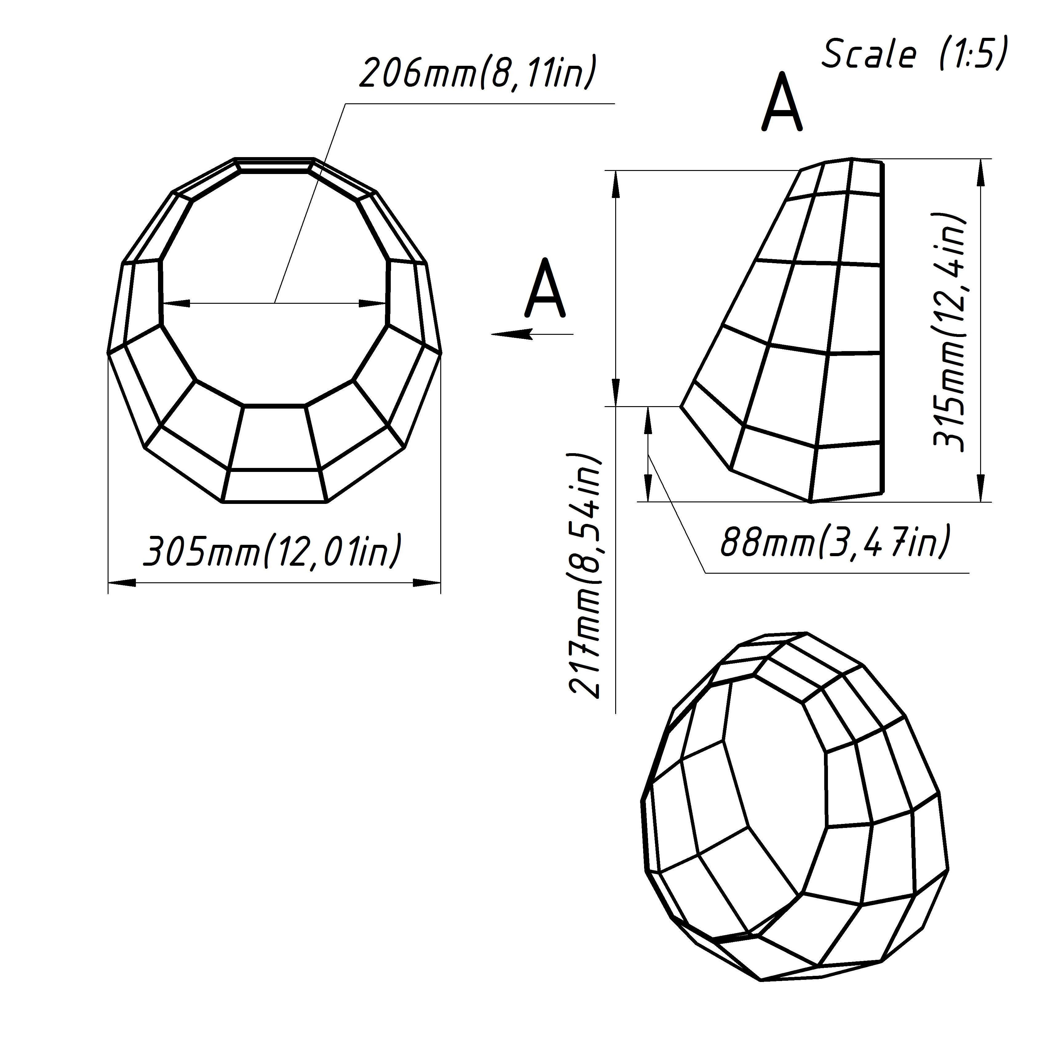 Stained glass printable pattern. Project 114. Brillant3d | Inspire Uplift