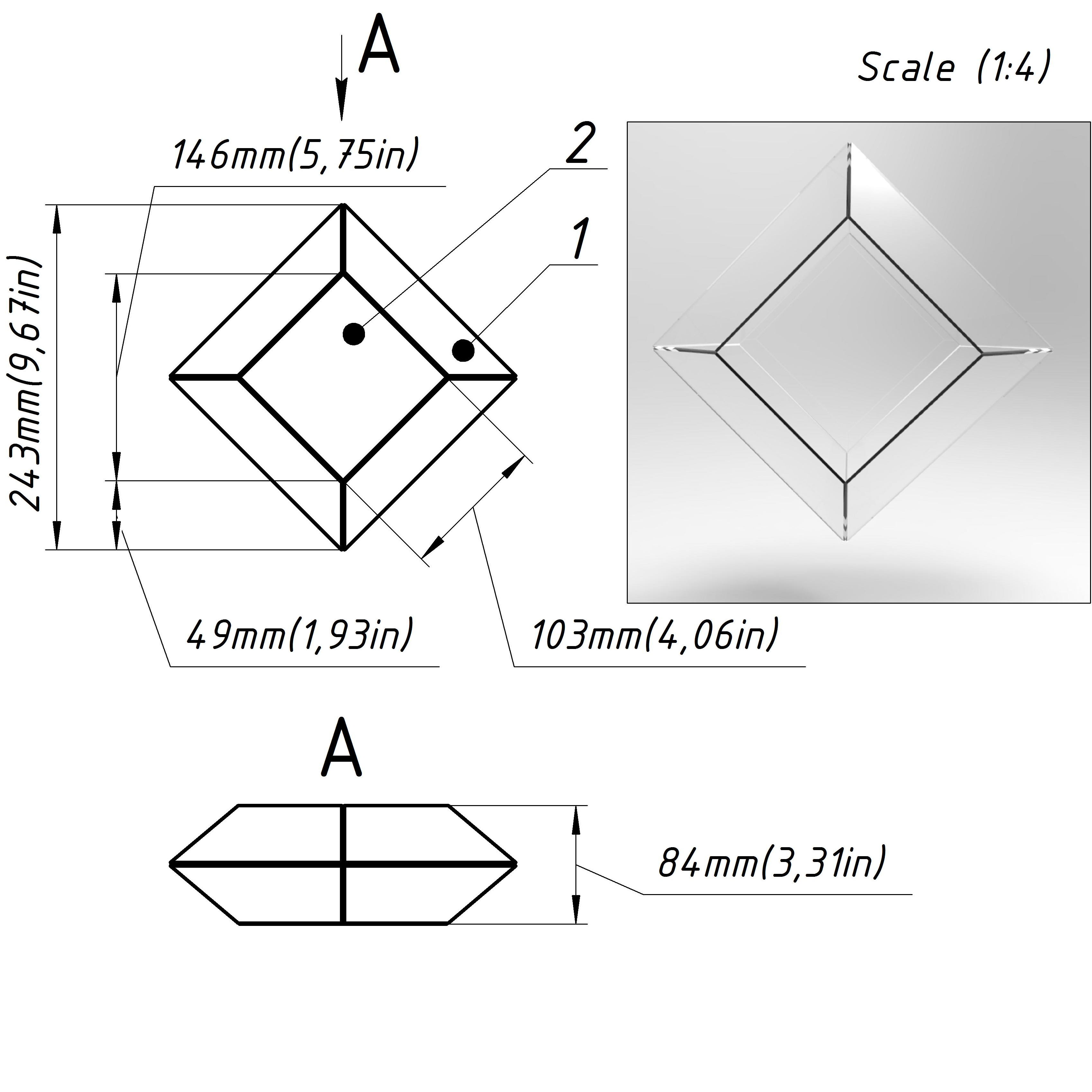 Stained glass printable pattern. Project 134. Brillant3d | Inspire Uplift