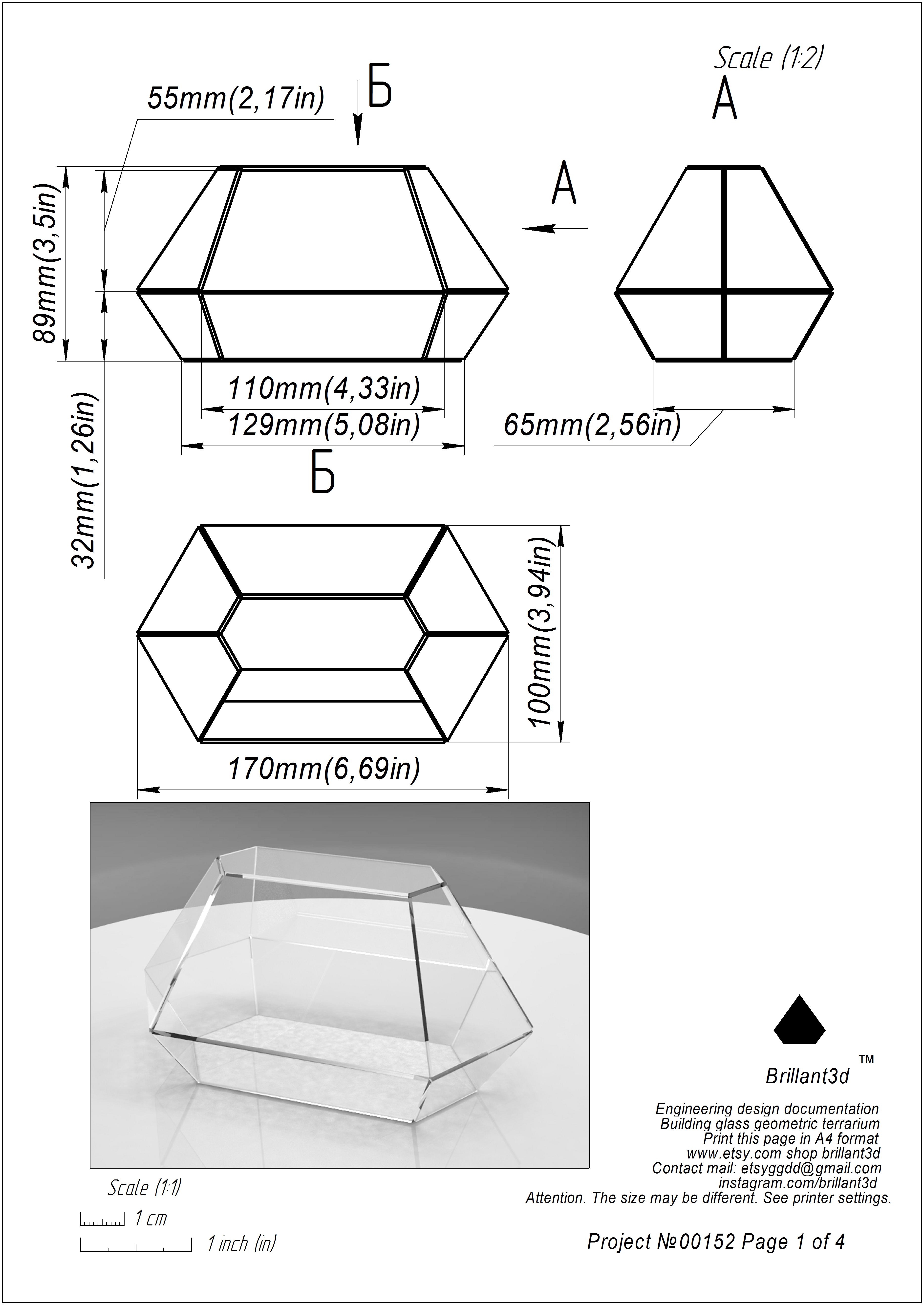 Stained glass printable pattern. Project 152. Brillant3d | Inspire Uplift