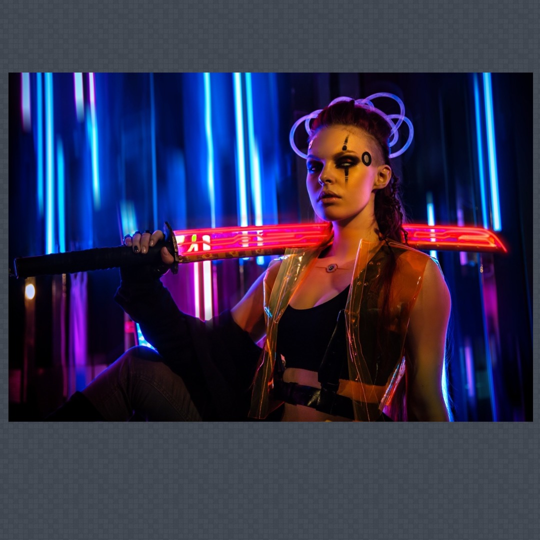 Cyberpunk 2077 - inspired - pink saber - with LED - mellee w | Inspire ...