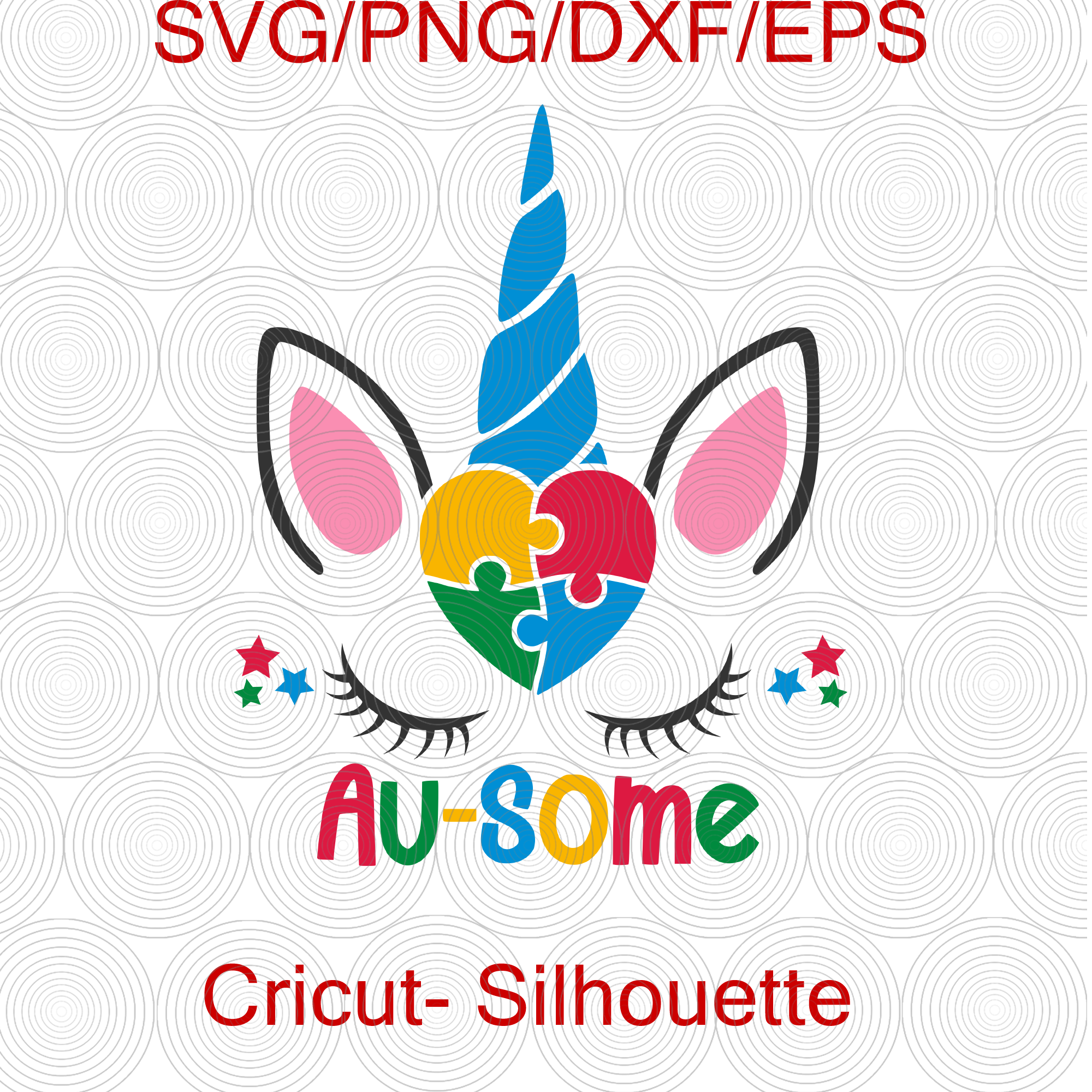 Autism Unicorn SVG, Autism Awareness Svg for Customizing Kid | Inspire ...