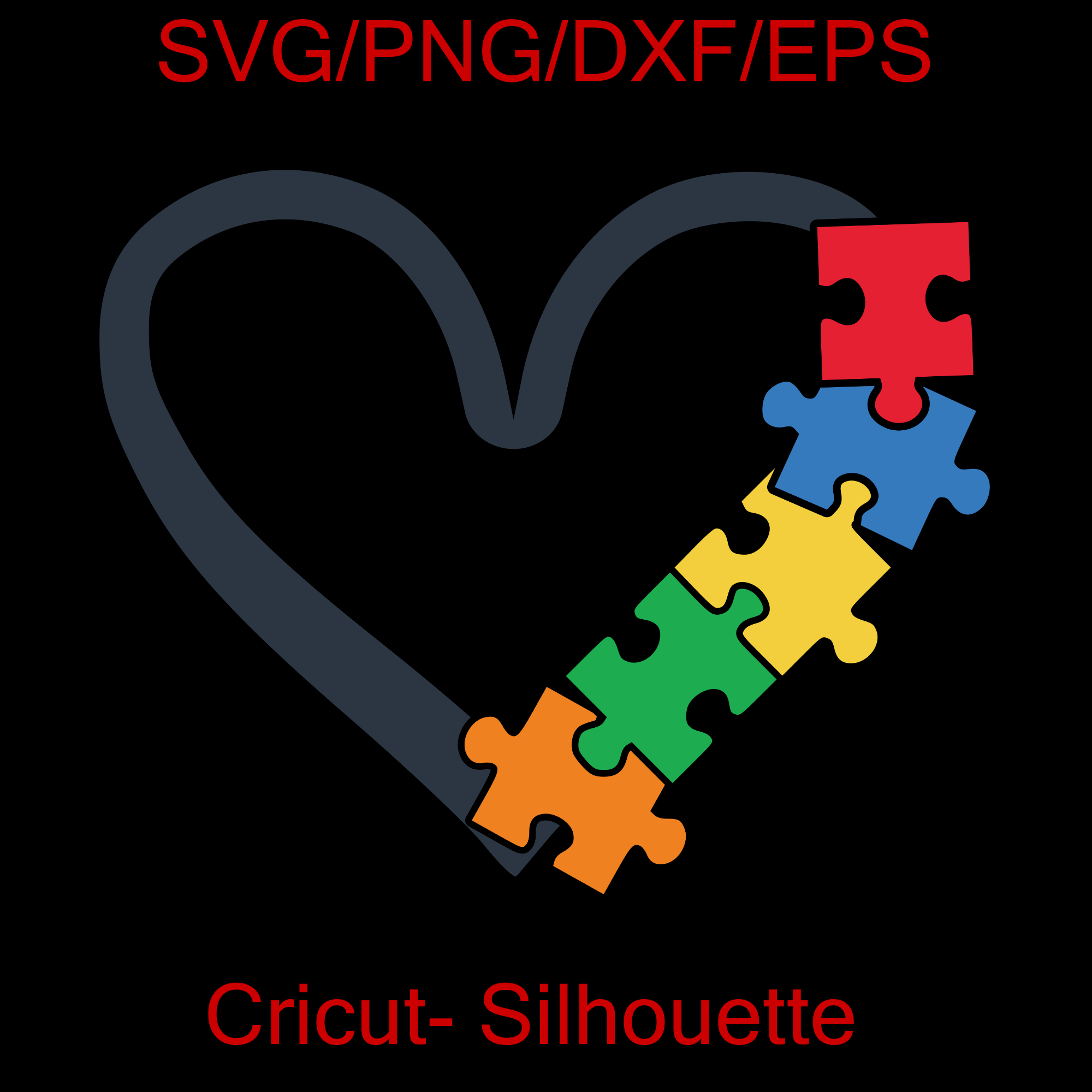 Autism Heart svg, Autism hand svg, Autism svg, Autism clipar | Inspire ...