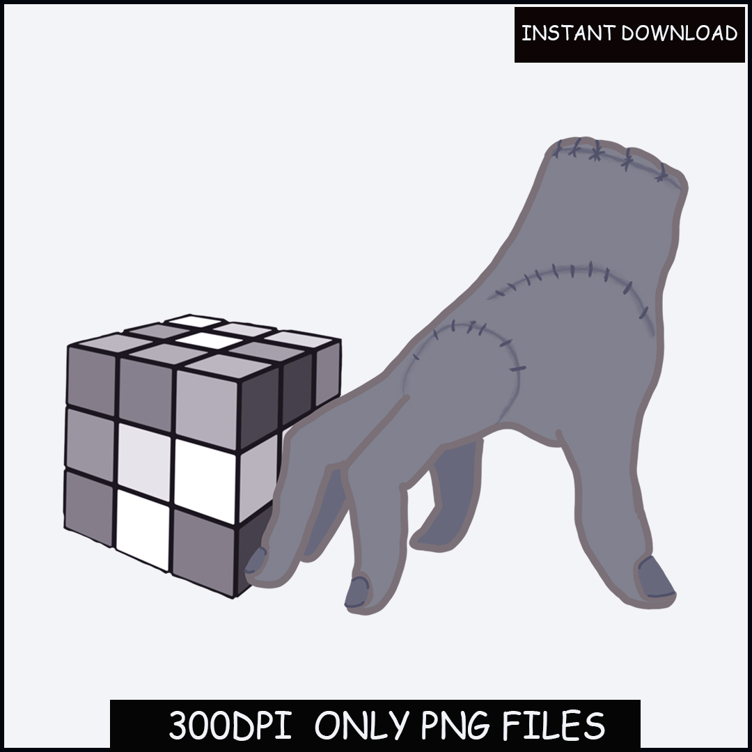 Wednesday seamless pattern, Wednesday rubrics cube, black an | Inspire ...