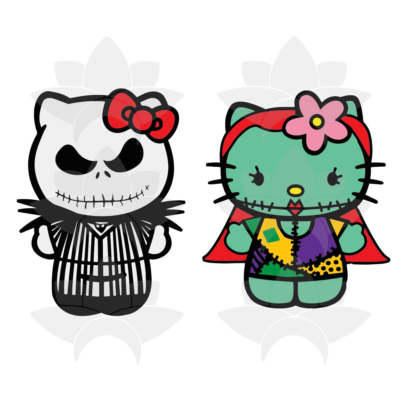 Hello Kitty SVG PNG / Jack and Sally SVG PNG / Cricut SVG / - Inspire ...
