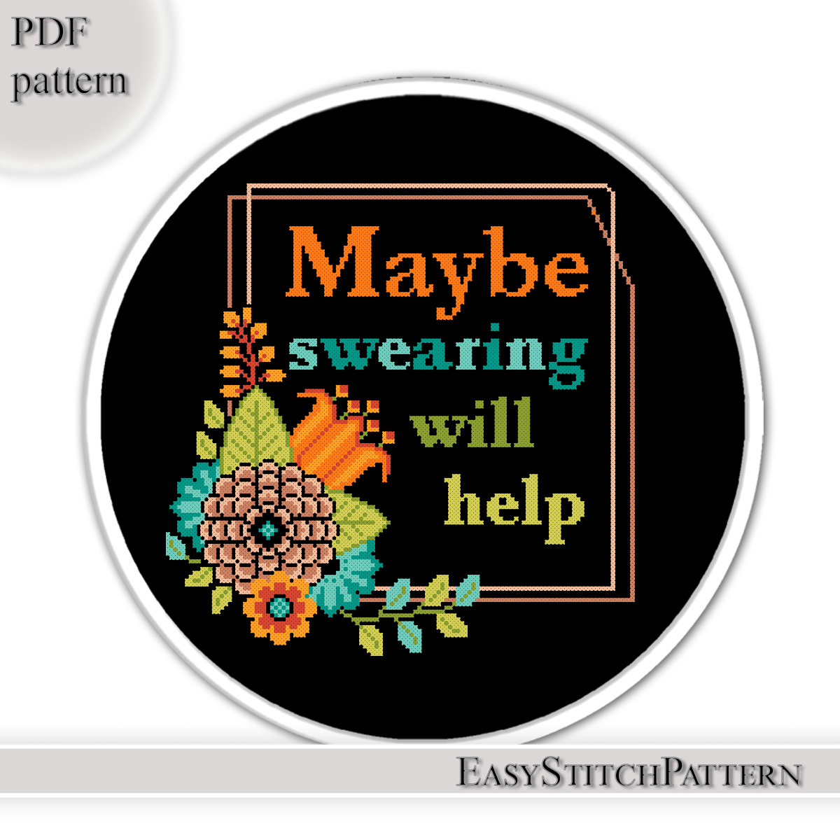 swear cross stitch - Inspire Uplift