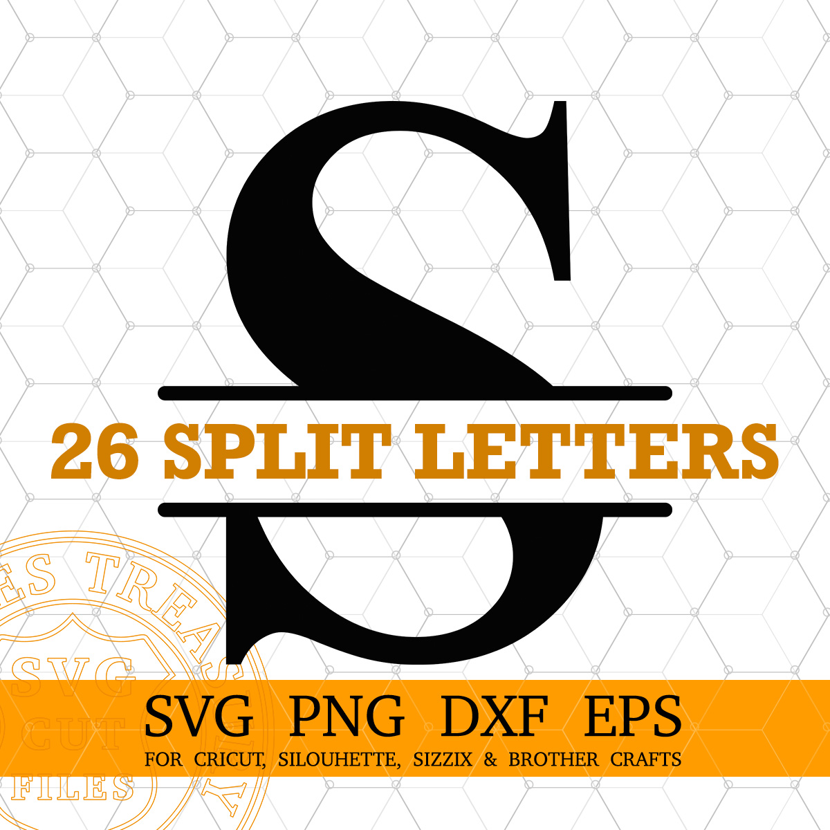 Split Roman Monogram svg png dxf eps files, Cricut Monogram | Inspire ...