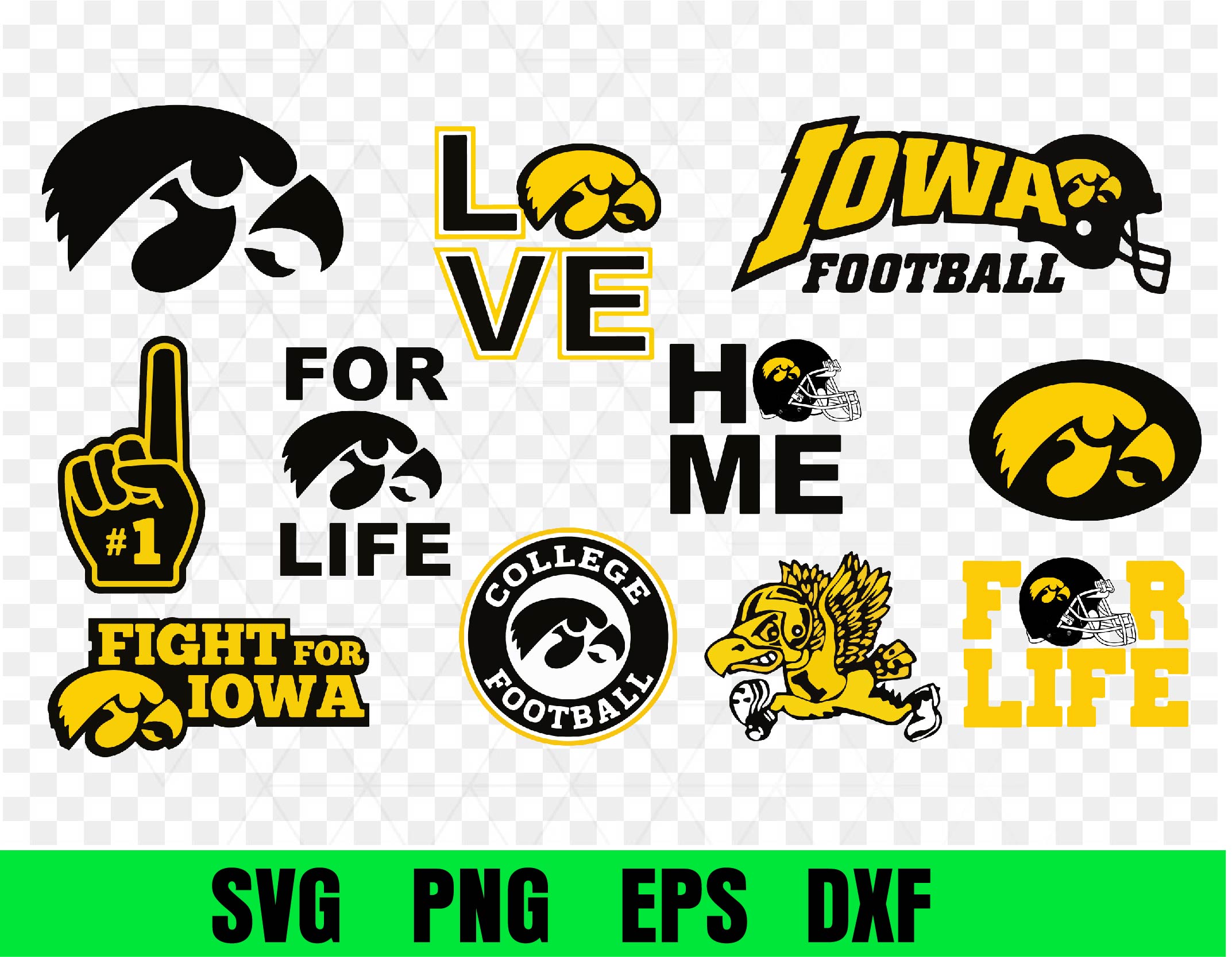 Fight For Iowa logo, bundle logo, svg, png, eps, dxf, n-c-aa | Inspire ...