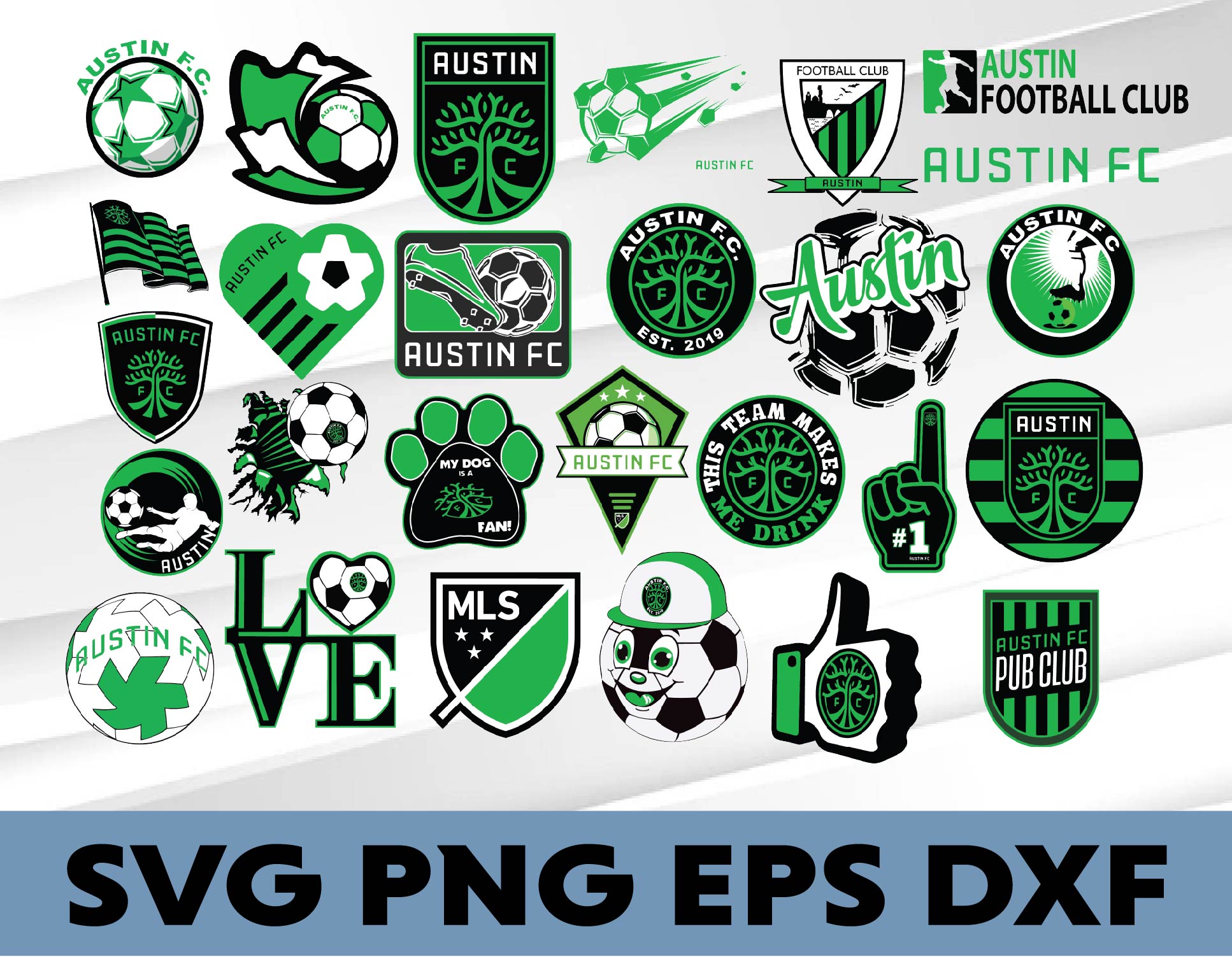 Austin FC logo, bundle logo, svg, png, eps, dxf | Inspire Uplift