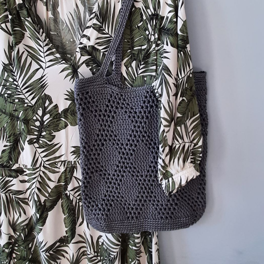 Handmade Crochet Tote Bag Minimalist Crochet Handbag Shoul | Inspire Uplift