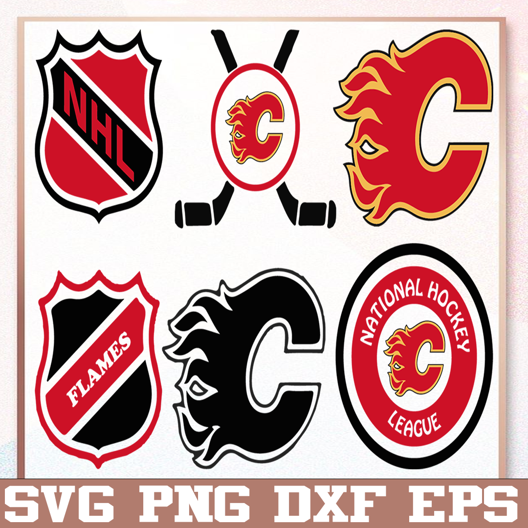 Bundle 6 Files Calgary Flames Hockey Team Svg, Calgary Flame | Inspire ...