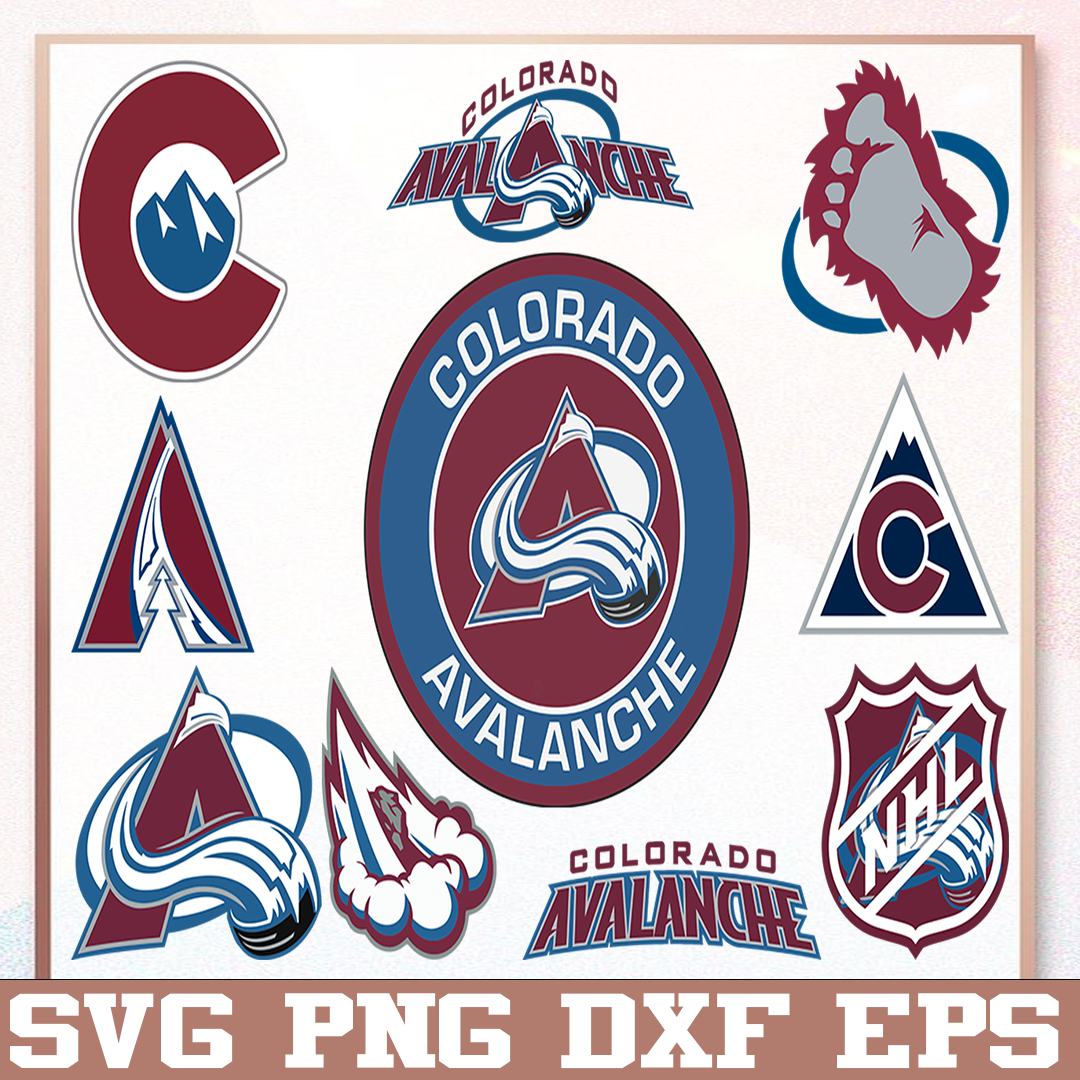 Bundle 10 Files Colorado Avalanche Hockey Team Svg, Colorado | Inspire ...