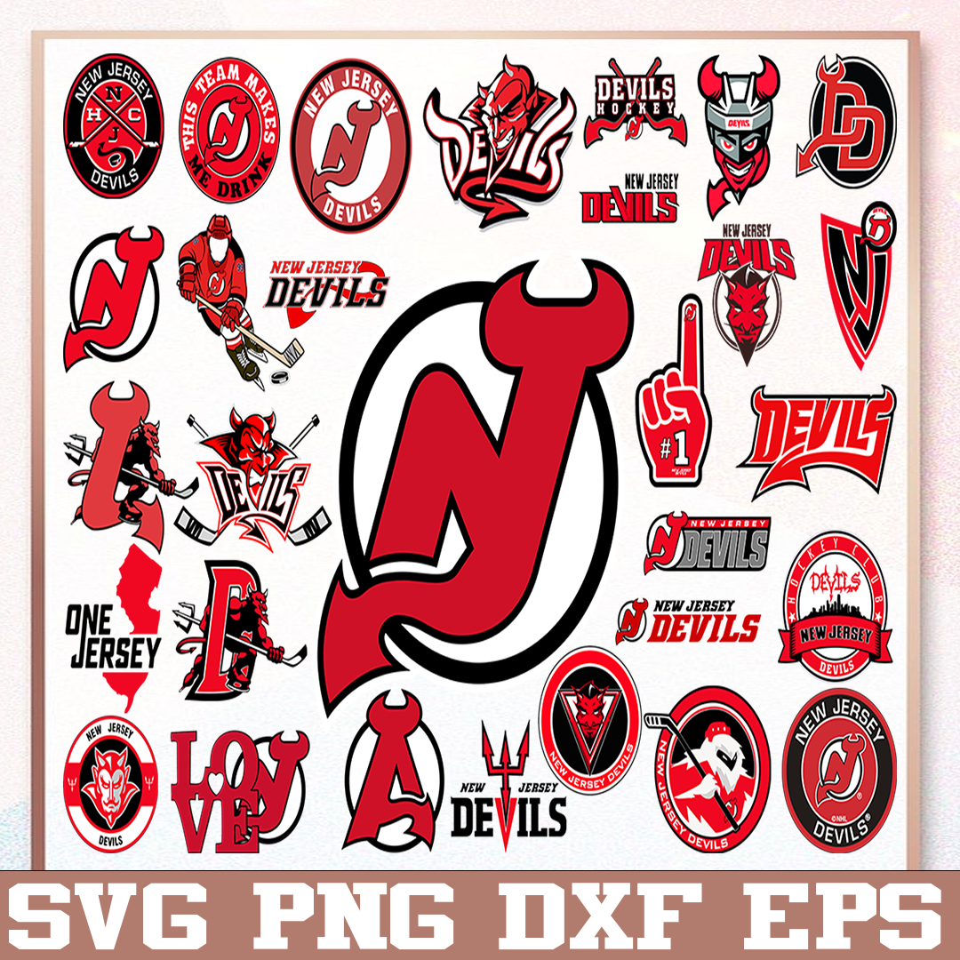 Bundle 30 Files New Jersey Devils Hockey Team Svg, New Jerse - Inspire Uplift
