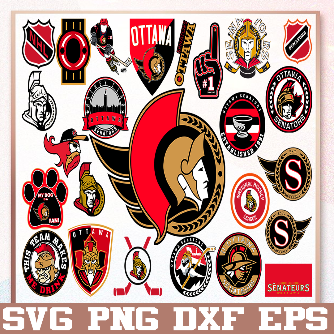 Bundle 25 Files Ottawa Senators Hockey Team Svg, Ottawa Sena - Inspire ...