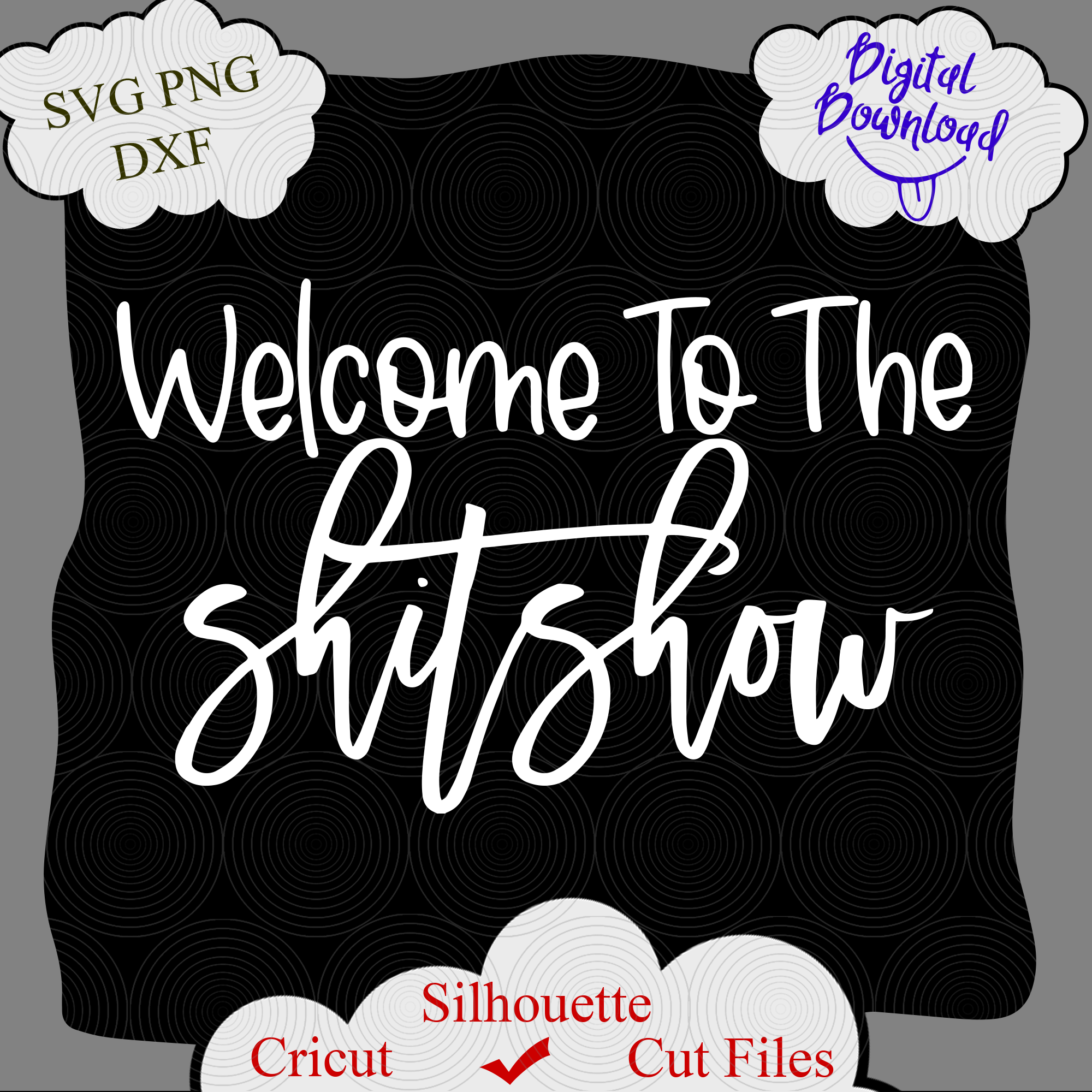 Shitshow svg, shitshow doormat svg, front porch svg, funny d | Inspire ...