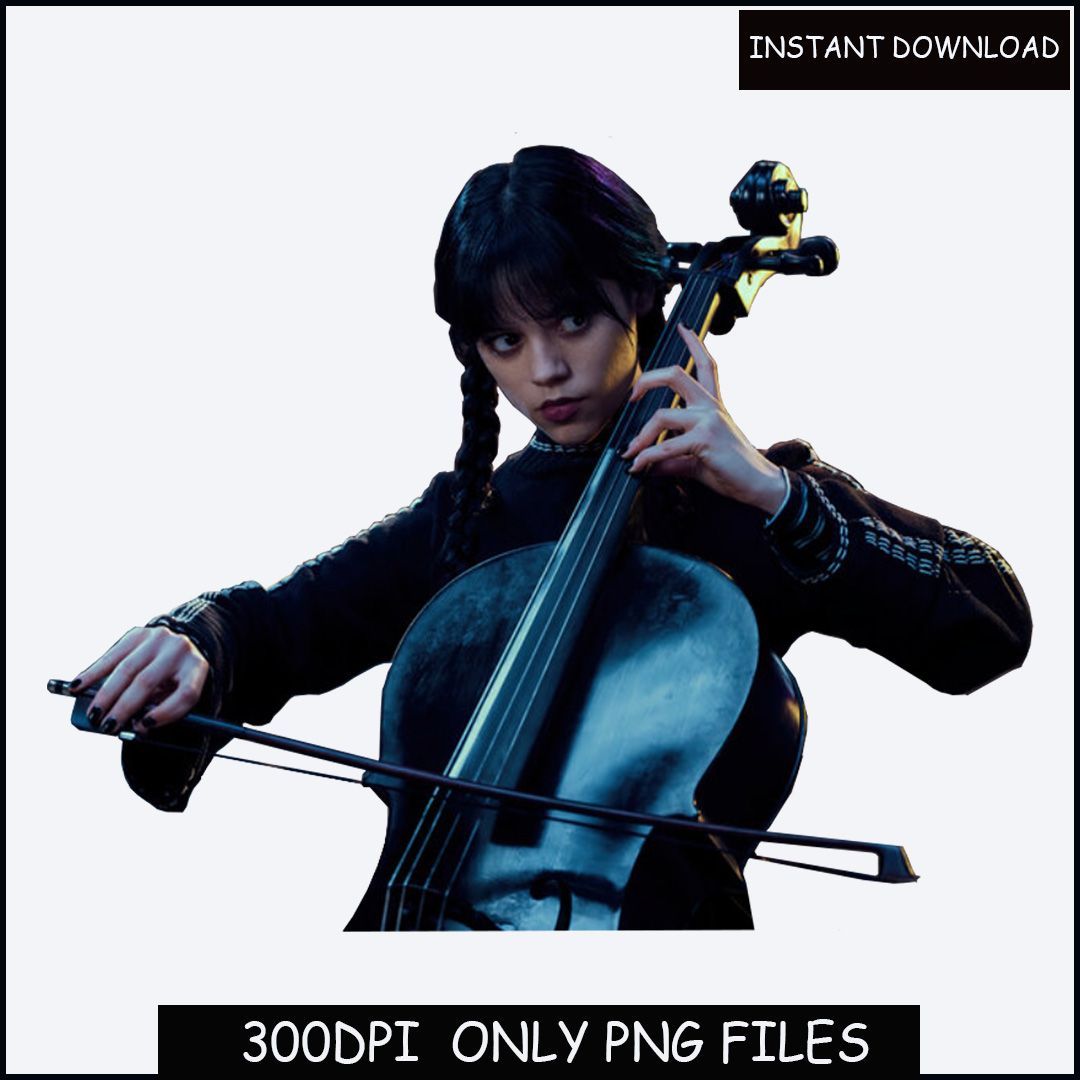 Wednesday Playing Cello Shirt, Wednesday Addams, Horror Tee, | Inspire ...