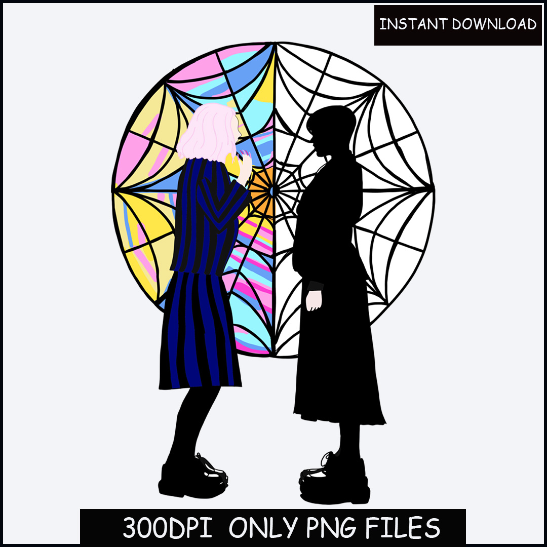 Wednesday Addams Svg, Enid And Wednesday, Wednesday Addams Png, Jenna ...