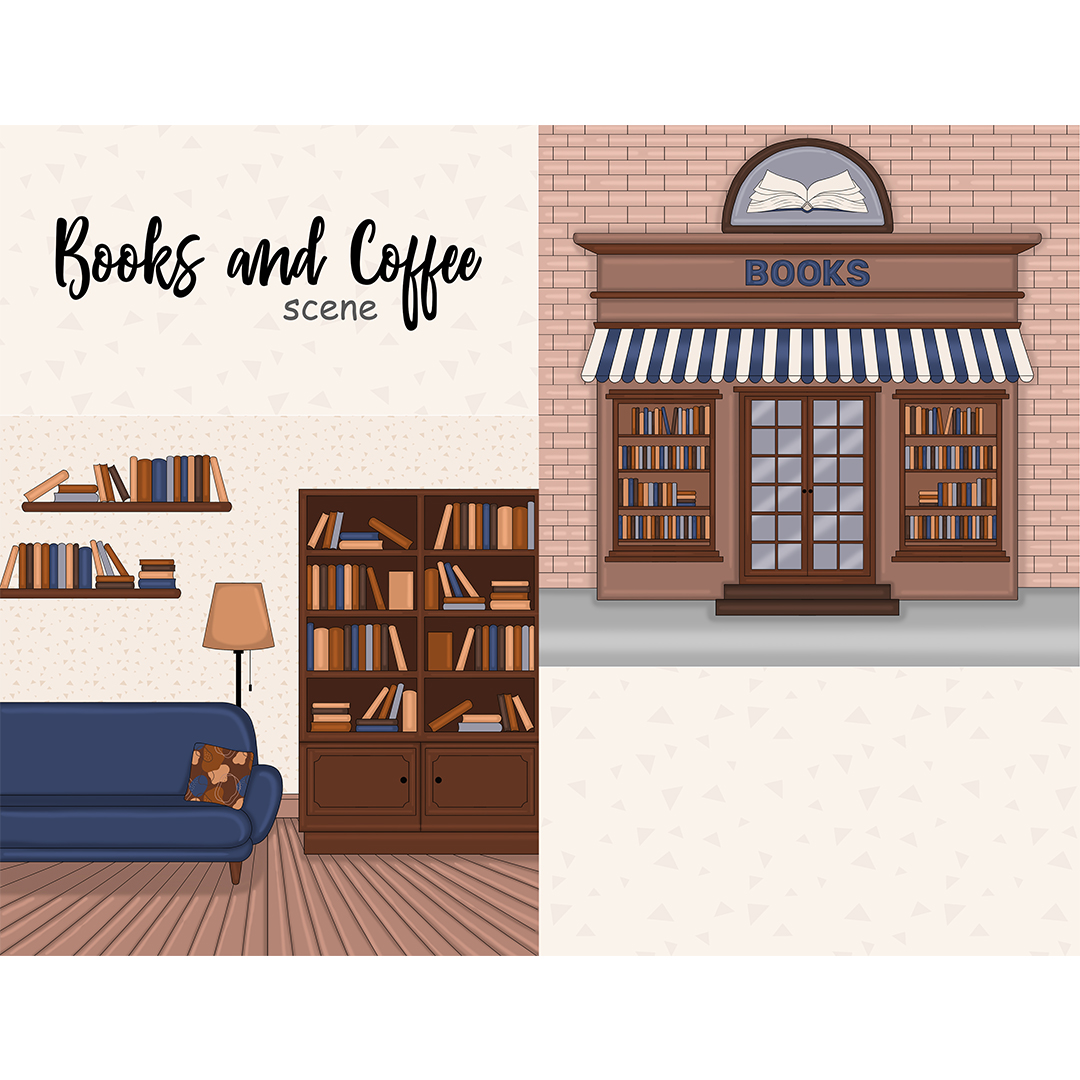 Books And Coffee Scenes - Inspire Uplift