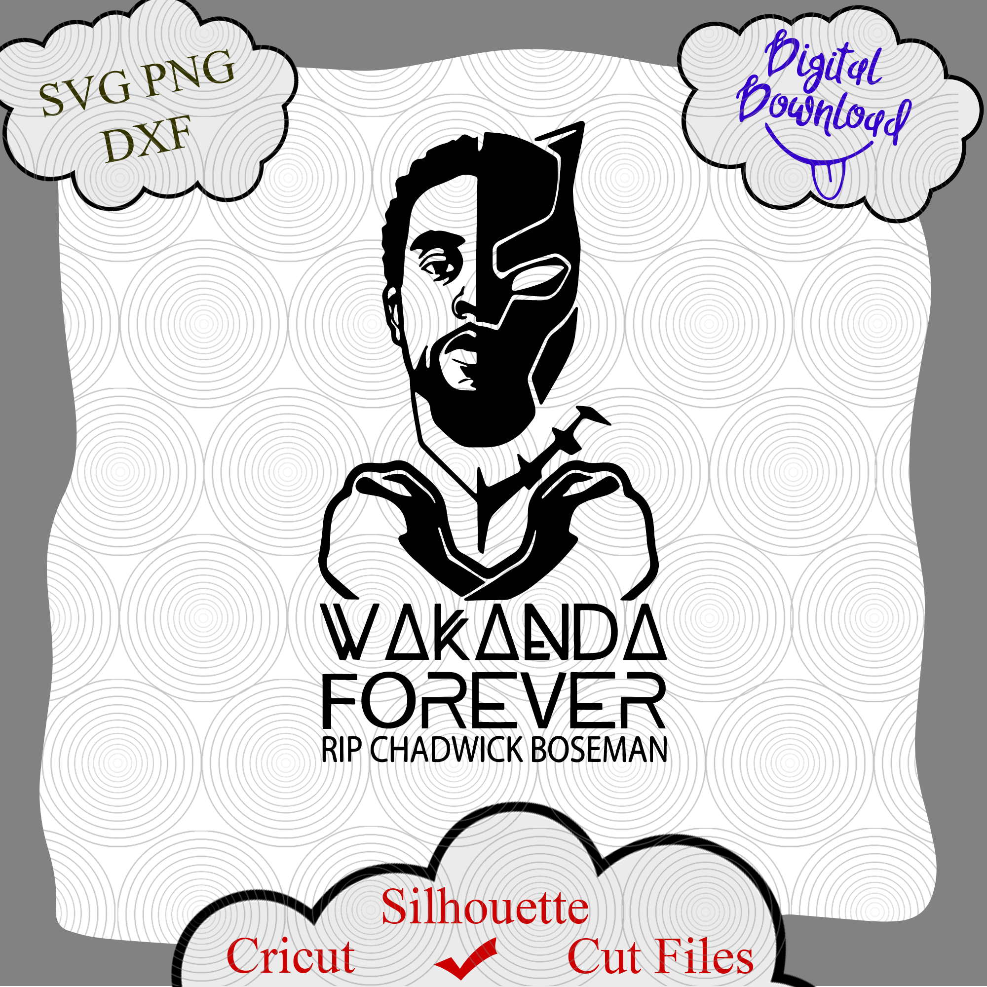 Chadwick Boseman Svg | Inspire Uplift